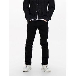 Only & Sons ONLY & SONS Regular-fit-Jeans Regular Fit Jeans Straight Denim Stretch Pants ONSWEFT (1-tlg) 3975 in Schwarz-2