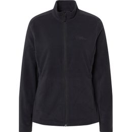 Jack Wolfskin Fleecejacke "Taunus", Stehkragen, wärmeisolierend, für Damen, schwarz, M