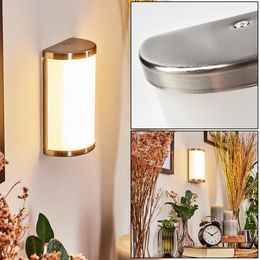 hofstein Hutton Wandleuchte LED Nickel-Matt, 2-flammig