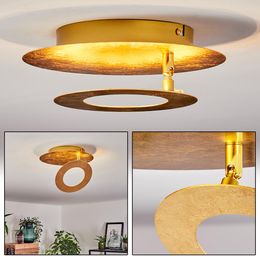 hofstein Sunrise Deckenleuchte LED Gold, 1-flammig