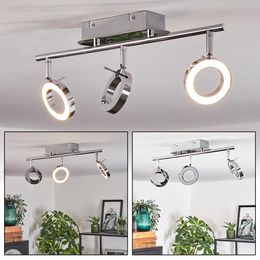 hofstein Altamahaw Deckenleuchte LED Silber, 3-flammig