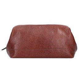 Fossil Travel Kulturbeutel Leder 27 cm cognac