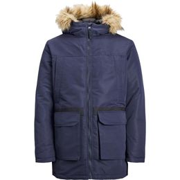 Jack & Jones ORIGINALS by JACK & JONES Parka, wasserabweisend, Kapuze, für Herren, blau, S