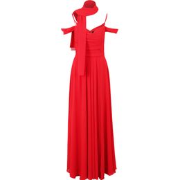 MASCARA© LONDON Kleid, lang, einfarbig, für Damen, rot, 34