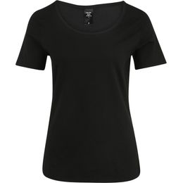 Calida Natural Comfort T-Shirt, Rundhals, Single Jersey, für Damen, schwarz, XS