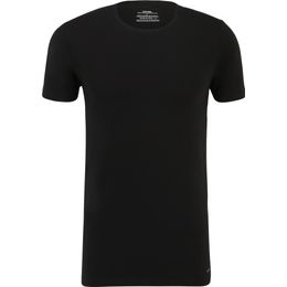 Calida Cotton Code T-Shirt, Baumwoll-Mix, für Herren, schwarz, S