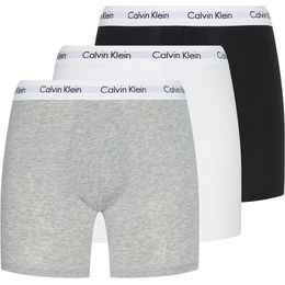 Calvin Klein Boxershorts "Cyclist", 3er-Pack, Logo-Bund, für Herren, grau, M