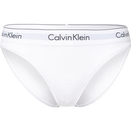 Calvin Klein Modern Cotton Brazilian-Slip, Logobund, für Damen, weiß, L
