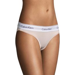 Calvin Klein Brazilian-Slip, Logobund, für Damen, beige, L