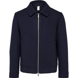 Selected Blouson, Klappkragen, Zweiwegereißverschluss, für Herren, blau, L