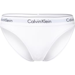 Calvin Klein Brazilian-Slip, Logobund, für Damen, weiß, M