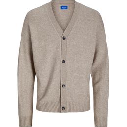 Jack & Jones ORIGINALS by JACK & JONES Strickjacke "Jorollie", V-Ausschnitt, für Herren, beige, S