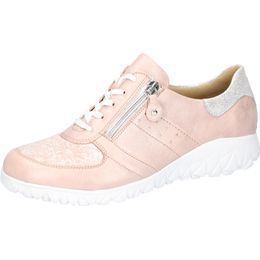 waldläufer® Lugina Sneaker, Leder, Reißverschluss, für Damen, orange, 40