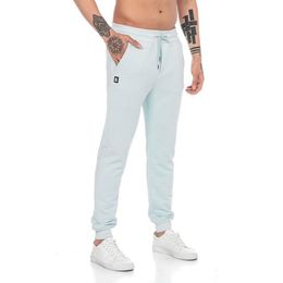 RED BRIDGE RedBridge Jogginghose Jogginghose Sweat-Pants Logo Line Mint XL elastischer Bund