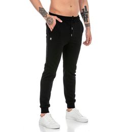 RED BRIDGE RedBridge Jogginghose Jogginghose Sweat-Pants Logo Line Schwarz M elastischer Bund