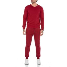 RedBridge Jogginganzug RED BRIDGE Herren Jogginganzug Set Sweatshirt Hose Premium Basic (Spar-Set