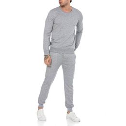 RedBridge Jogginganzug RED BRIDGE Herren Jogginganzug Set Sweatshirt Hose Premium Basic (Spar-Set