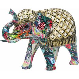Signes Grimalt - Elefantenfigur Figuren Goldtier -Elefant Abbildung 11x28x20cm 28710 - Dorado