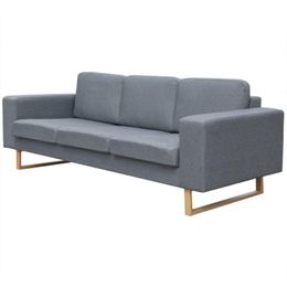 MAISONCHIC - 3-Sitzer Sofa Loungesofa Couch Modern Stoff Hellgrau DE71444