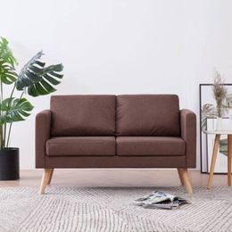 MAISONCHIC - 2-Sitzer-Sofa Loungesofa Couch Modern Stoff Braun DE72496