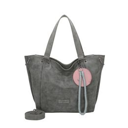 Fritzi aus Preussen Fritzi aus Preußen Henkeltasche Fritzi02N, mit abnehmbarer Schlüsselschlange und Taschenanhänger, grau