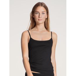 Calida Natural Comfort Unterhemd, Spaghetti-Träger, für Damen, schwarz, L