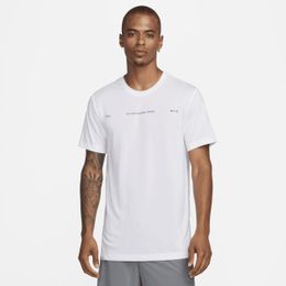 Nike Dri-FIT Fitness-T-Shirt für Herren - Weiß