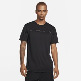 Nike Dri-FIT Fitness-T-Shirt für Herren - Schwarz