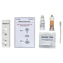 6 x David Vitamin D Testkit 0-100 ng/mL mit Farbkarte Selbsttest für zu Hause