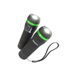 Absina LED Taschenlampe 2x LED Taschenlampe Mini Handlampe Leuchte Batterie fokussierbar (2-St)