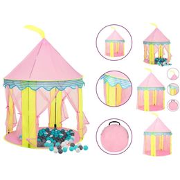 vidaXL Spielzelt Kinder-Spielzelt mit 250 Bällen Rosa 100x100x127 cm