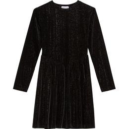 Manguun Kleid, tailliert, Glitzer, für Kinder, schwarz, 158-164