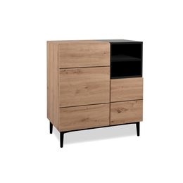 Finori Nola 01 A Kommode/ArtisanOak/Schwarz