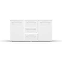 Kommode Rauch "Skat Pure" Sideboards Gr. B/H/T: 120 cm x 61 cm x 42 cm, 3, weiß (alpinweiß) Kommode mit 1 Tür und 4 Schubladen in puristischem Design