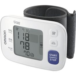 Omron Handgelenk-Blutdruckmessgerät RS4, digital, klinisch validiert, mit Positionierungssensor, weiß