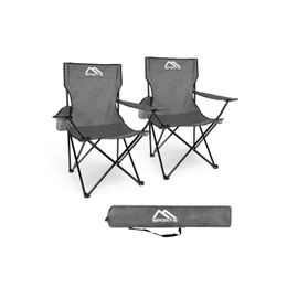 MSPORTS® Campingstuhl Campingstuhl faltbar 2er Set