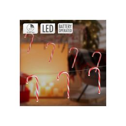 ECD Germany Weihnachtsfigur LED Lichterkette Weihnachten Deko Beleuchtung Zuckerstäbe Candy Cane