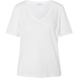 Marc O'Polo Marc O'Polo T-Shirt, Baumwolle, V-Ausschnitt, für Damen, weiß, S