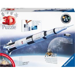 Ravensburger 3D-Puzzle "Apollo Saturn V Rocket", 440 Teile, SCHWARZ/ WEISS