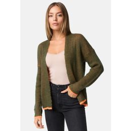 PM SELECTED Damen Auffallende Strickjacke Cardigan in Kontrastfarben in Einheitsgr&ouml;&szlig;e PM75
