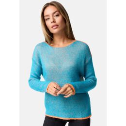 PM SELECTED Damen Warmer Rundhals Strickpullover Pullover in Einheitsgröße PM79