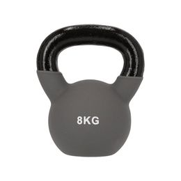 Endurance Kettlebell, mit 8 kg Gewicht, grau|schwarz