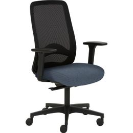 mayer Sitzmöbel Bürostuhl MAYER SITZMÖBEL "myTRITON" Stühle Gr. B: 70 cm, 1 St., Flachgewebe meliert, 3D-Armlehnen + Kunststoff, blau (jeansblau, schwarz) Drehstühle