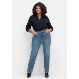 sheego Große Größen: Gerade Stretch-Jeans mit Bodyforming-Effekt, blue Denim, Gr.44