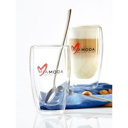 MIAMODA 2er-Set Latte Macchiato Gläser, ungefärbt