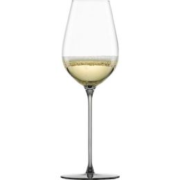 Eisch Champagnerglas INSPIRE SENSISPLUS, Kristallglas, die Veredelung der Stiele erfolgt in Handarbeit, 400 ml, 2-teilig, grau