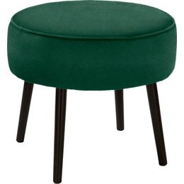 Fink Polsterhocker ELLIS, mit runder Sitzfläche, grün