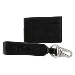 Hugo Geldbörse GBHM_K hold c case (Set, 2-tlg., Hold Set: Kartenetui und Schlüsselanhänger), schönes Geschenkset, schwarz
