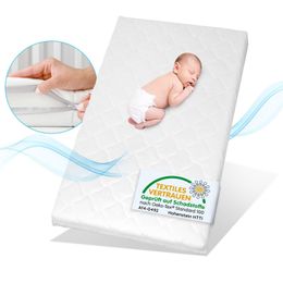 Arensberger Stella Kindermatratze 70x140 cm - Oeko-Tex zertifizierte Babymatratze, Abnehmbarer Bezug, wendbar - Kinderbett Babybett Matratze