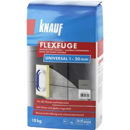 Fugenmörtel Flexfuge Universal 1 - 20 mm zementgrau 10 kg Fugenmörtel - Knauf
